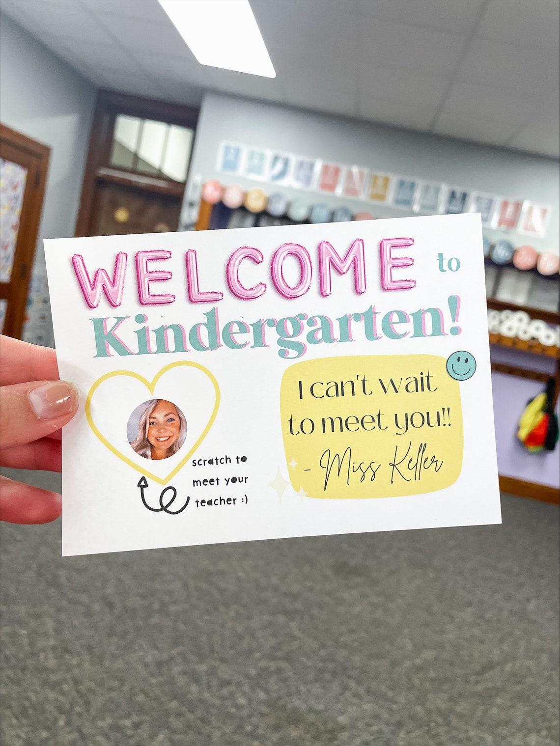 Back to School Scratch off Meet the Teacher Mail ~downloadable File~ - Etsy