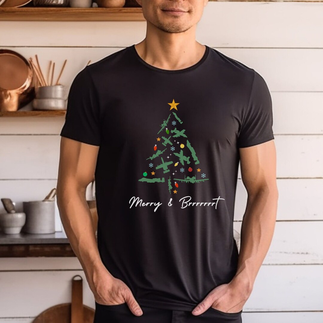 A10 Fighter Pilot Christmas, Funny Air Force Holiday Party T-shirt ...