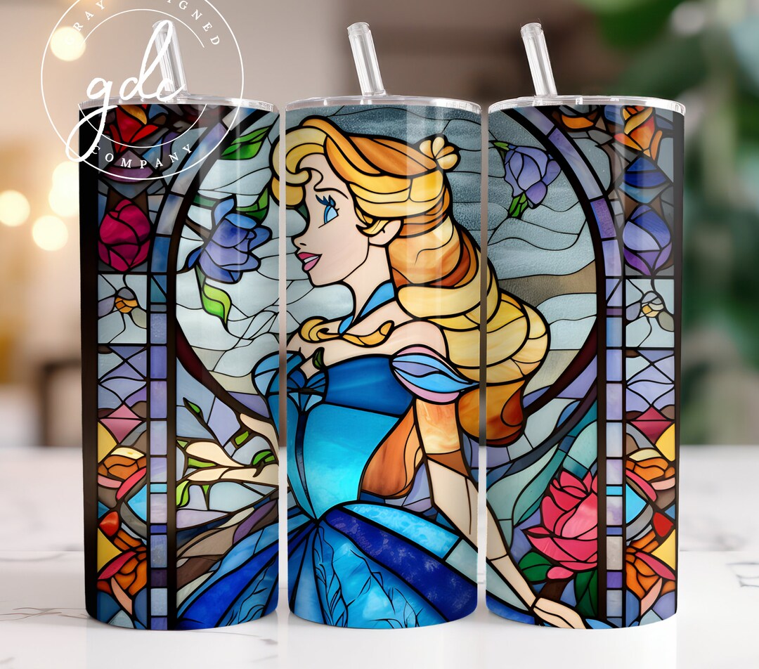 Princess Tumbler Wrap 20 Oz Skinny Tumbler Wrap Design Sublimation ...