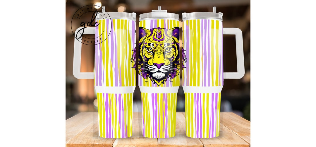 Tiger 40oz Tumbler Png, Summer Quencher Tumbler Design, Sublimation ...