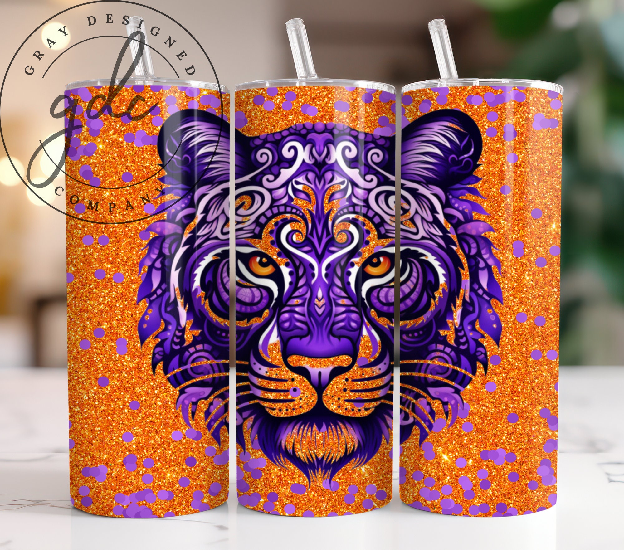Tiger 20 Oz Skinny Tumbler Wrap Designs Sublimation Design - Etsy