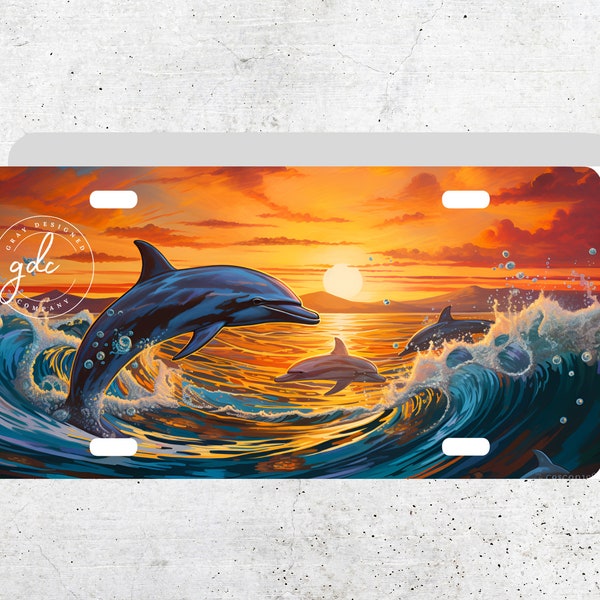 Dolphin License Plate Png - Etsy