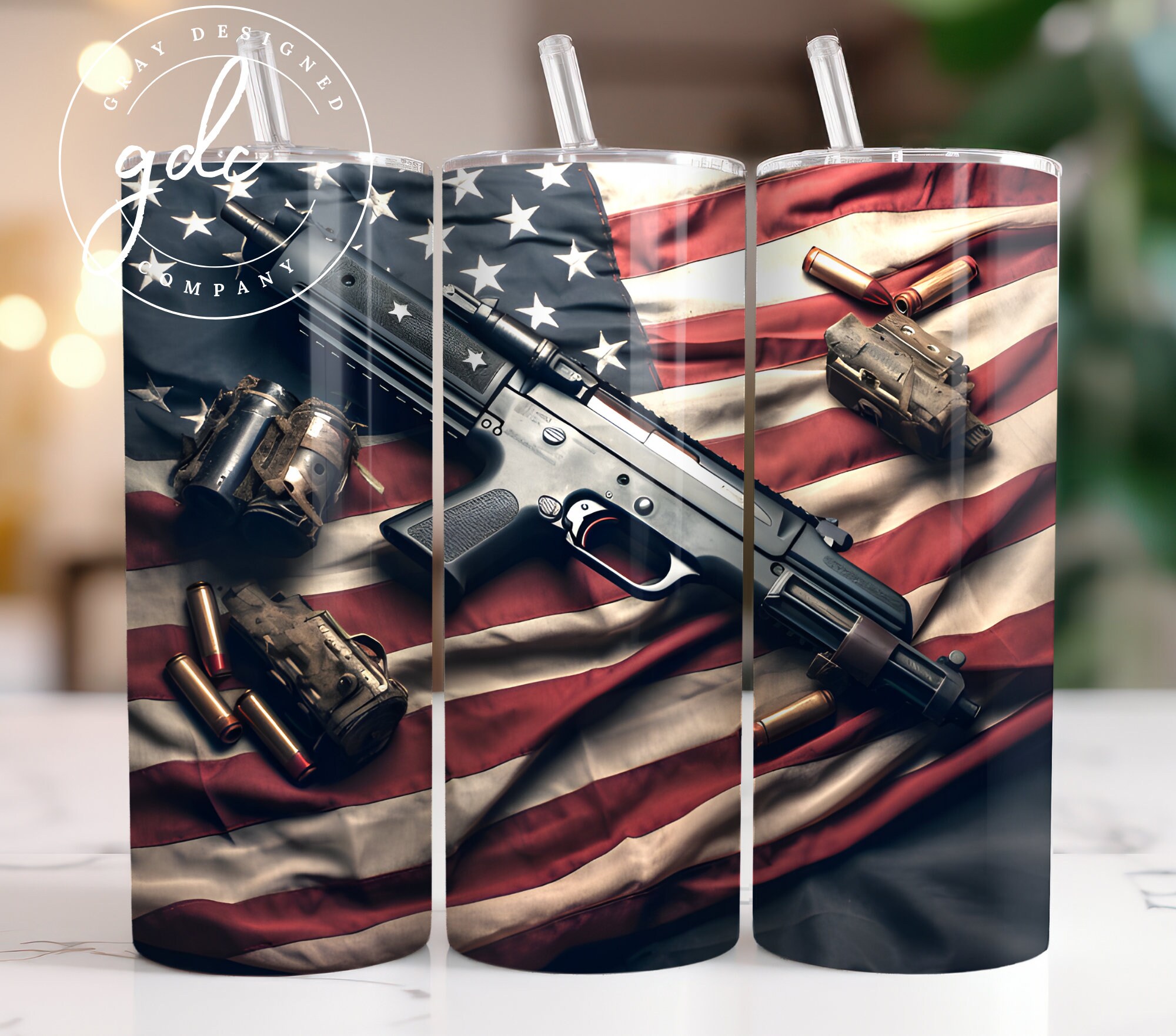 We the People Tumbler Design-20 Oz Skinny Straight Tumbler Wrap ...