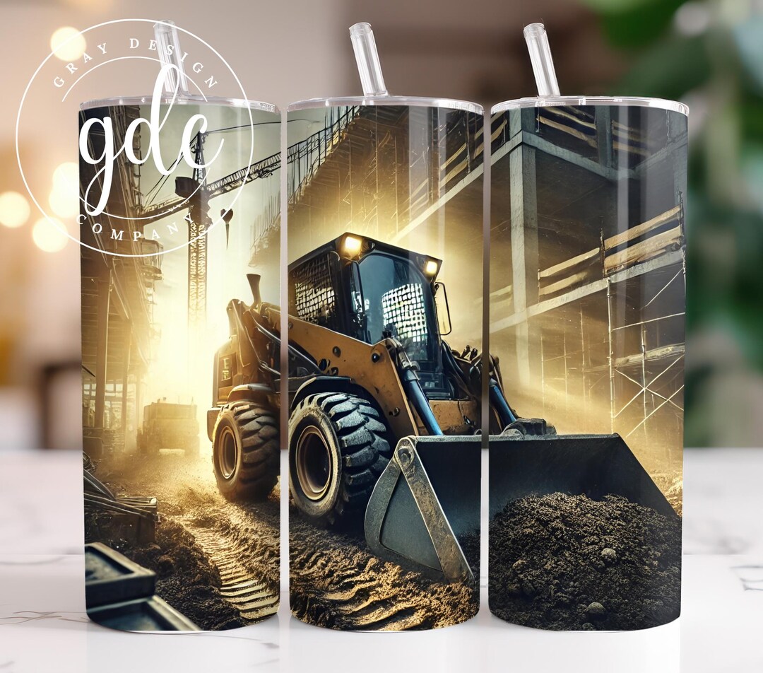 Skid Steer Tumbler Wrap: Construction PNG Design (digital Download) - Etsy
