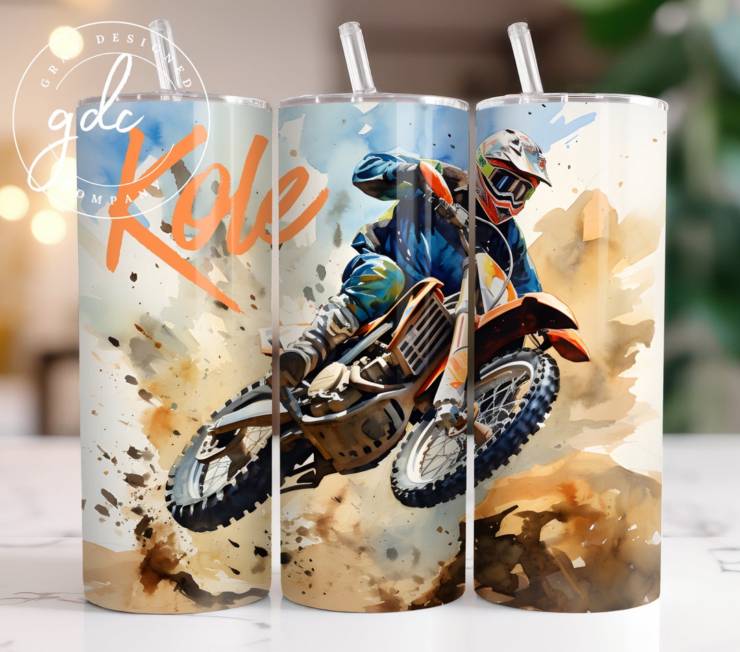 Motocross Tumbler Wrap: Dirt Bike Design (digital Download) - Etsy