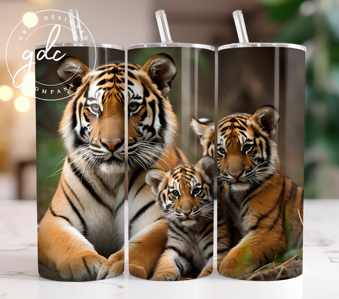 Tiger 20 Oz Skinny Tumbler Sublimation Design Digital Download PNG Instant DIGITAL ONLY, Tigers ...