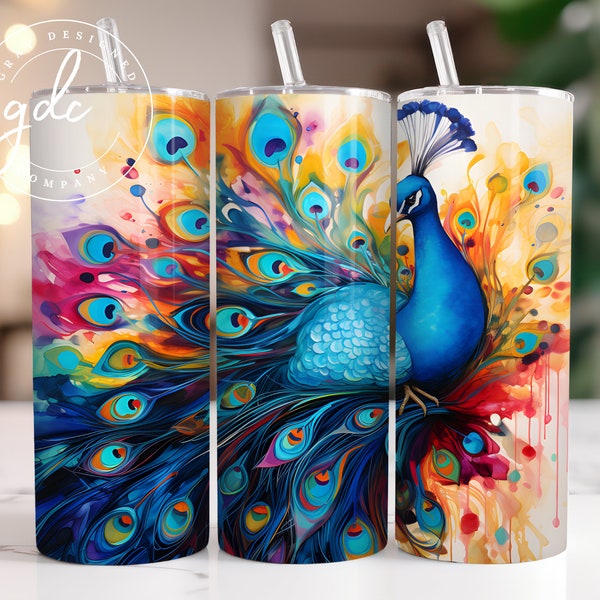 Alcohol Ink Peacock - Etsy