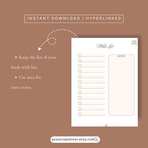 Digital Reading Journal | Hyperlinked & Instant Download | PDF - Etsy