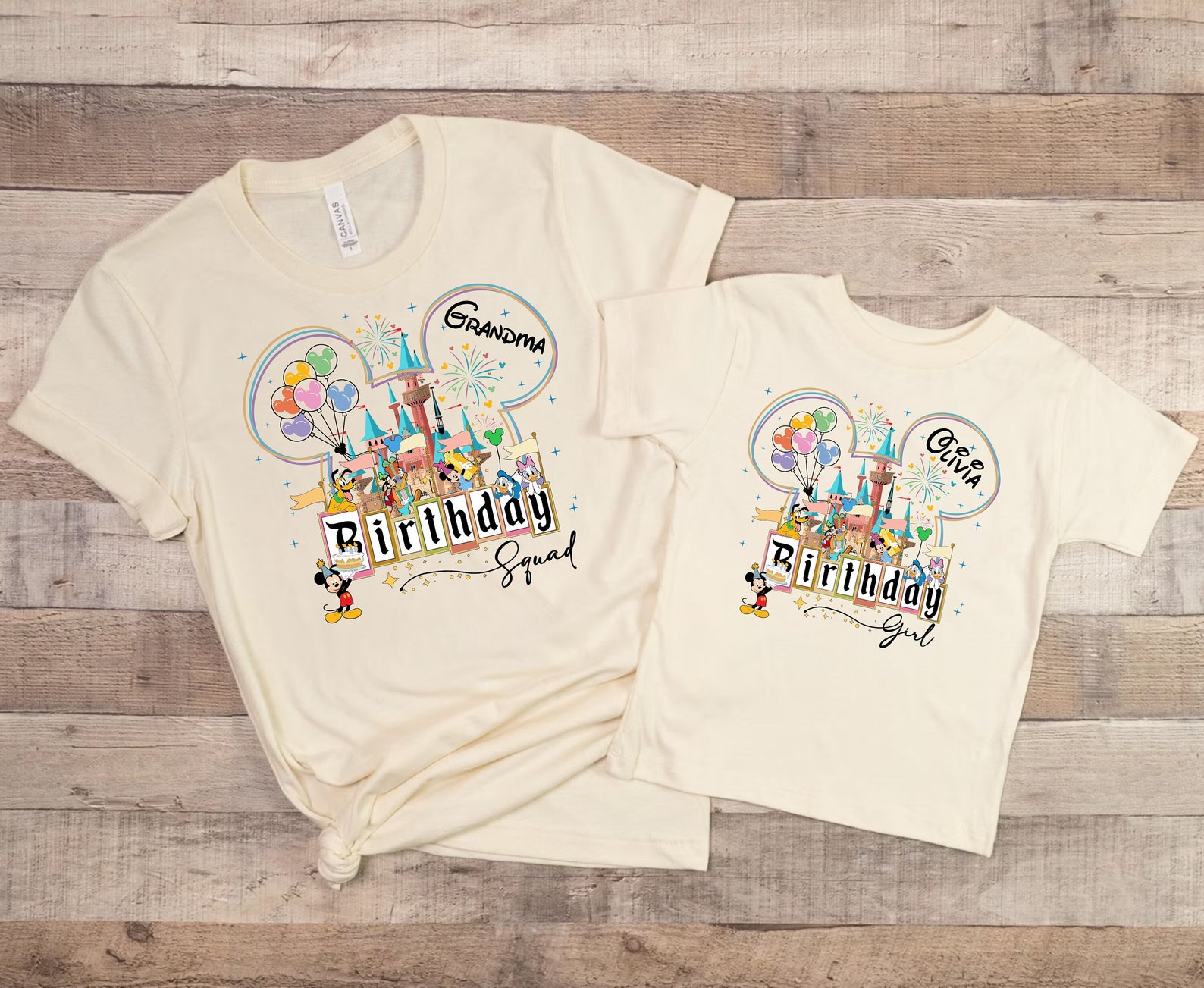 Personalized Disney Family Birthday Shirts, Disney Birthday Squad Shirts, Disney Birthday Girl ...