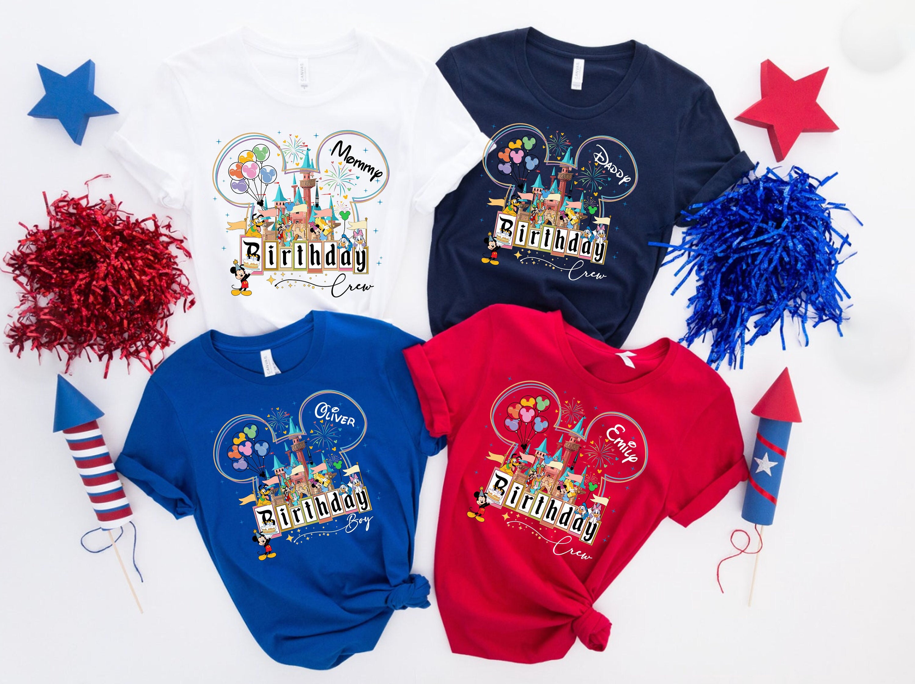 Personalized Disney Family Birthday Shirts, Disney Birthday Squad ...