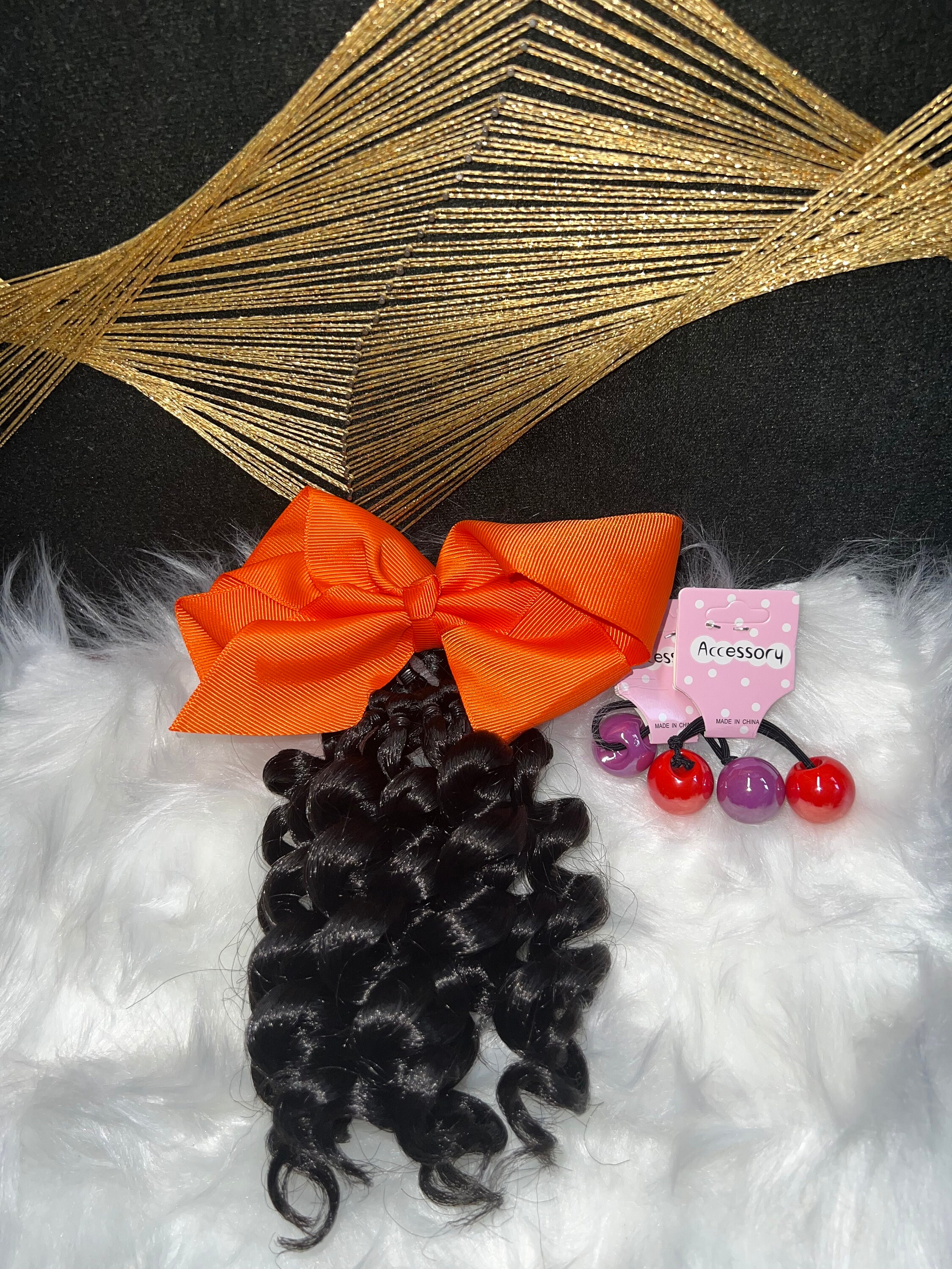 Curly Ponytail for Kids, an Adjustable 8inches Ponytail With Bow for ...