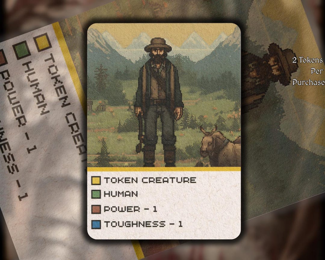 2x Human MTG Token: Retro Pixel Art - Etsy