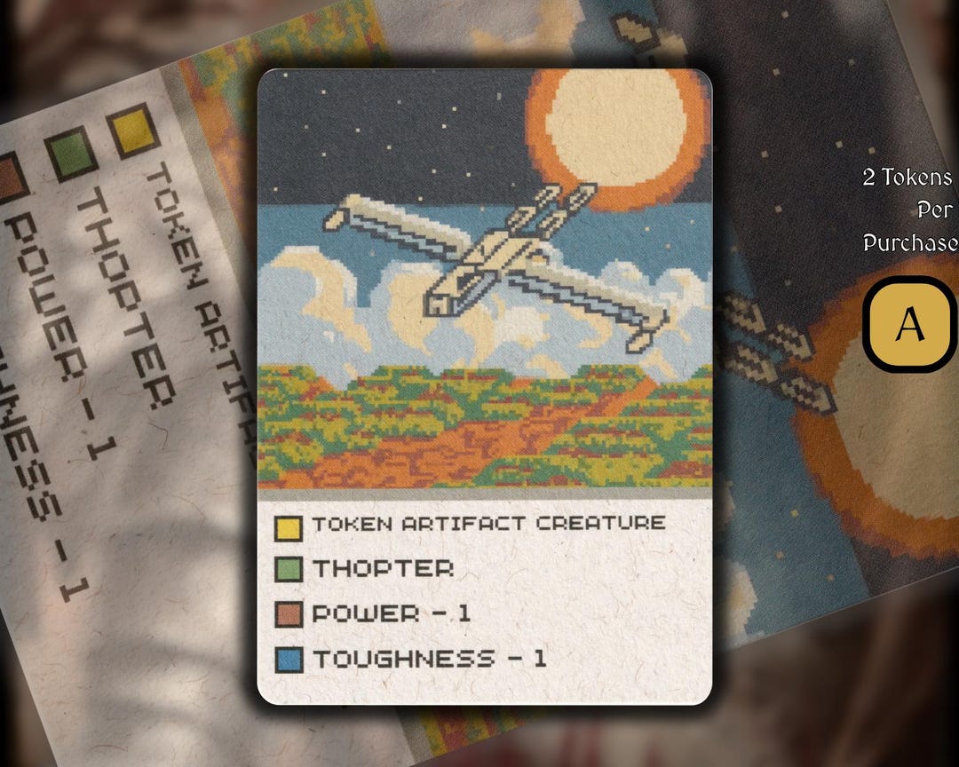 2x Thopter MTG Token: Retro Pixel Art - Etsy
