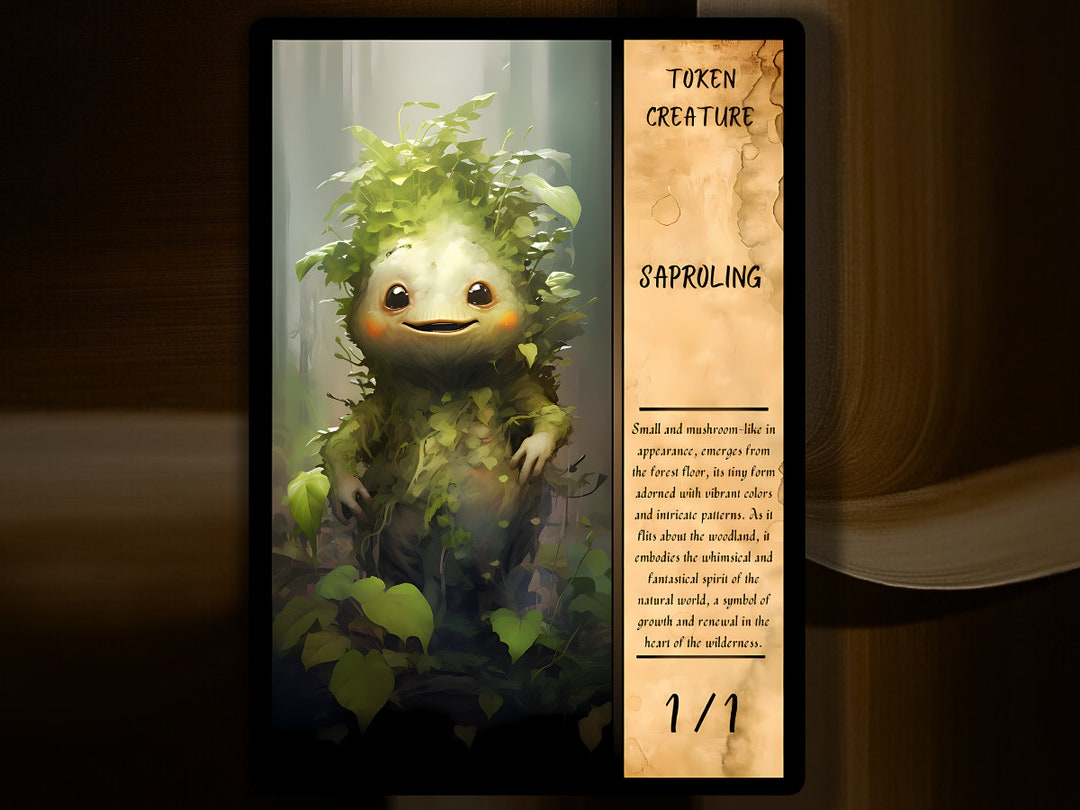 Saproling MTG Token X3 Description - Etsy