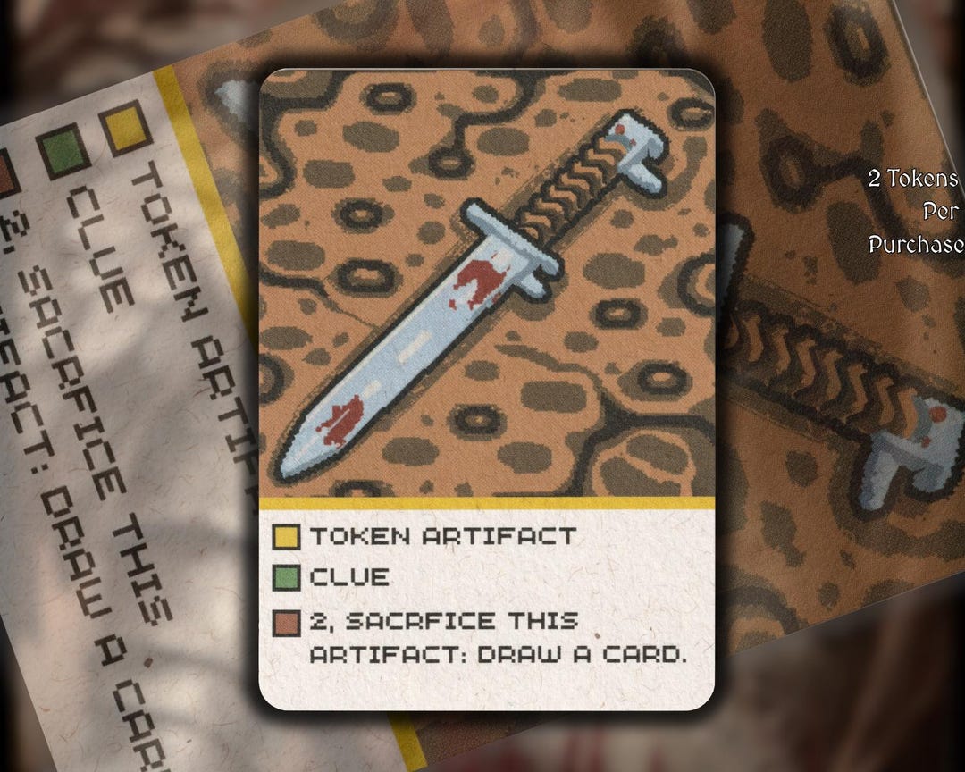 2x Clue MTG Token: Retro Pixel Art - Etsy