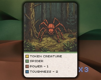 Mtg Spider 1/2 Token Alternative Art // Choose the Art! - for EDH ...