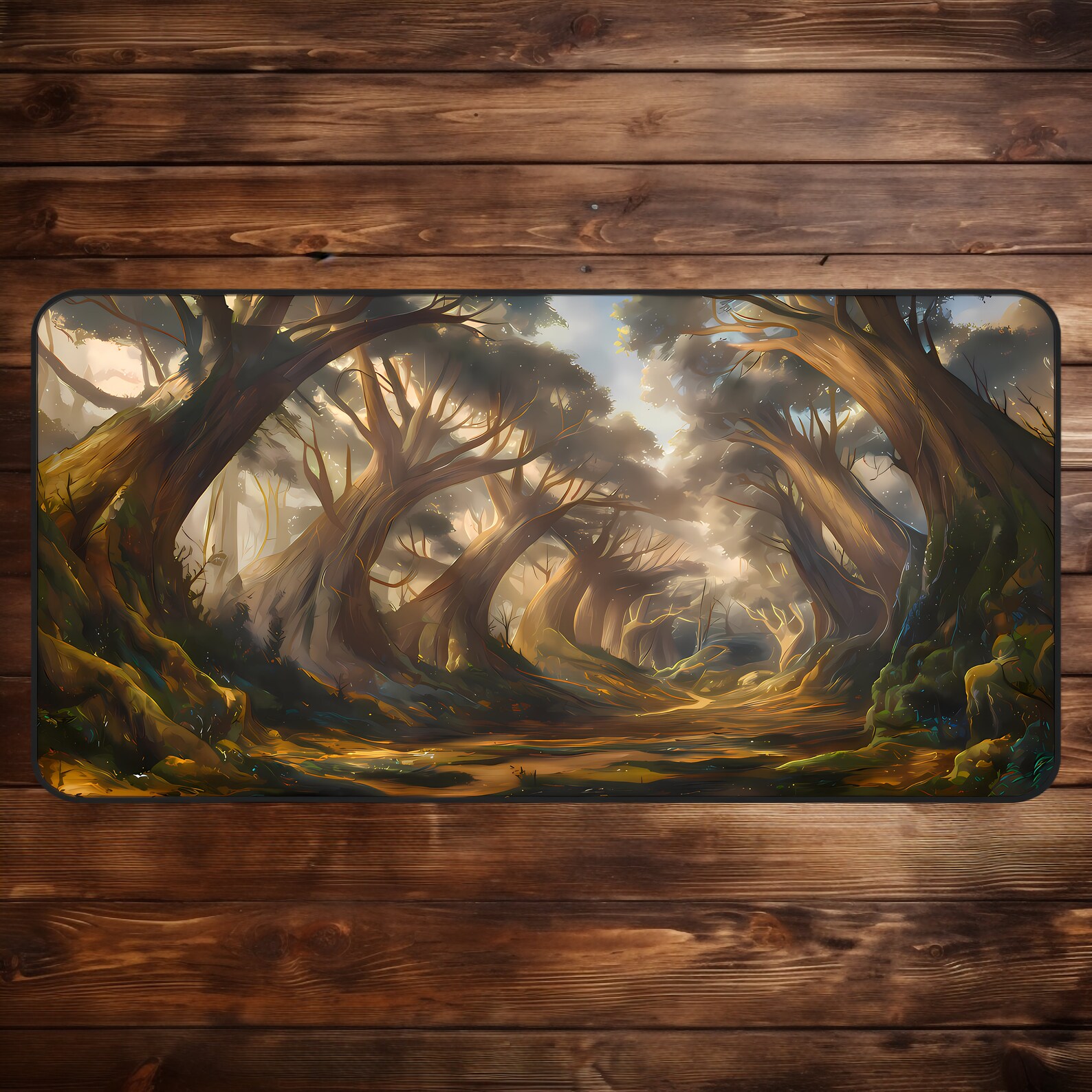 Forest Playmat 31x15.5 MTG Playmat With Zones Computer Mat Laptop Mat ...