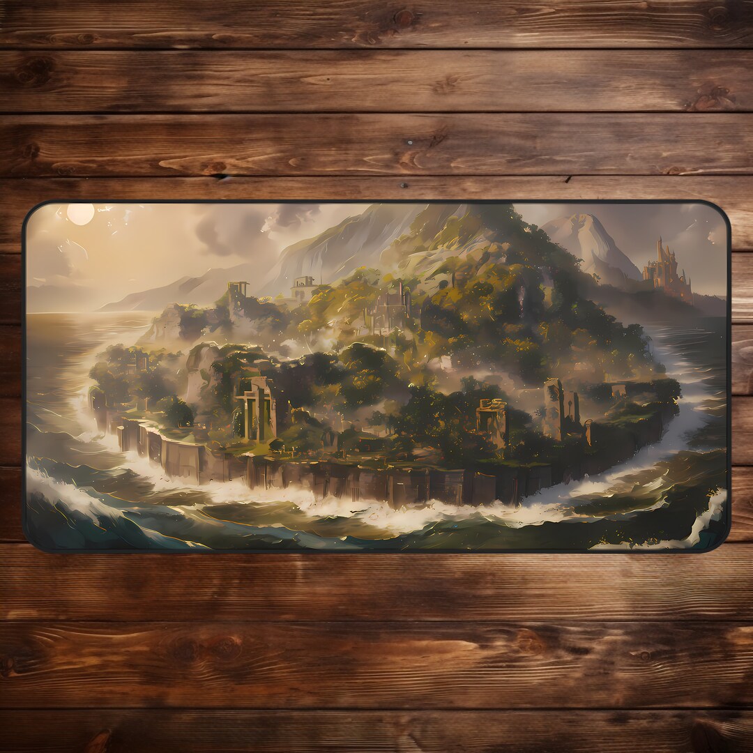 Island Playmat 31x15.5 MTG Playmat With Zones Computer Mat Laptop Mat ...