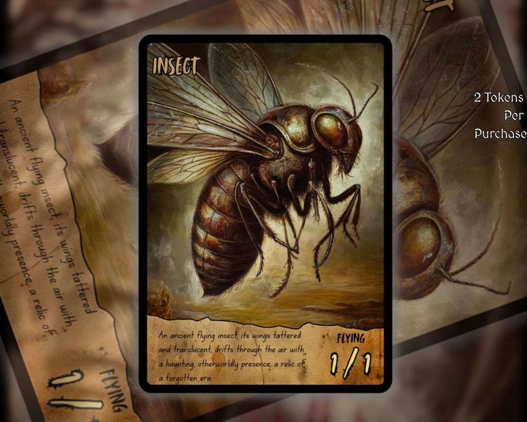 2x Insect MTG Token: Old Scroll Art - Etsy