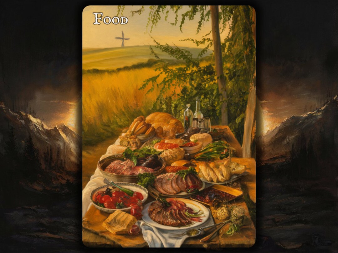 Food MTG Token X3 , Painted - Etsy