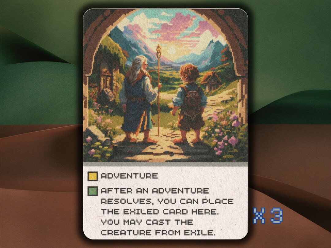 Adventure MTG Token X3 Retro - Etsy