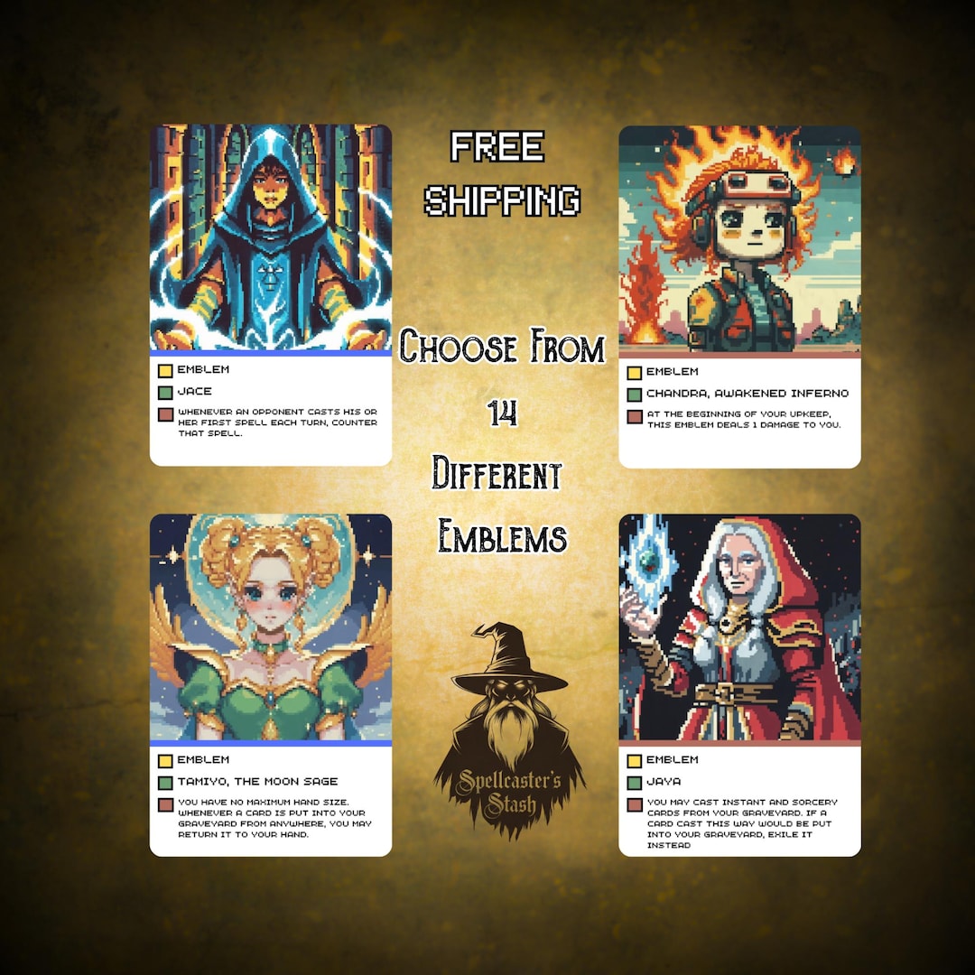 Emblem MTG Token: Retro Pixel Art (x1) - Etsy