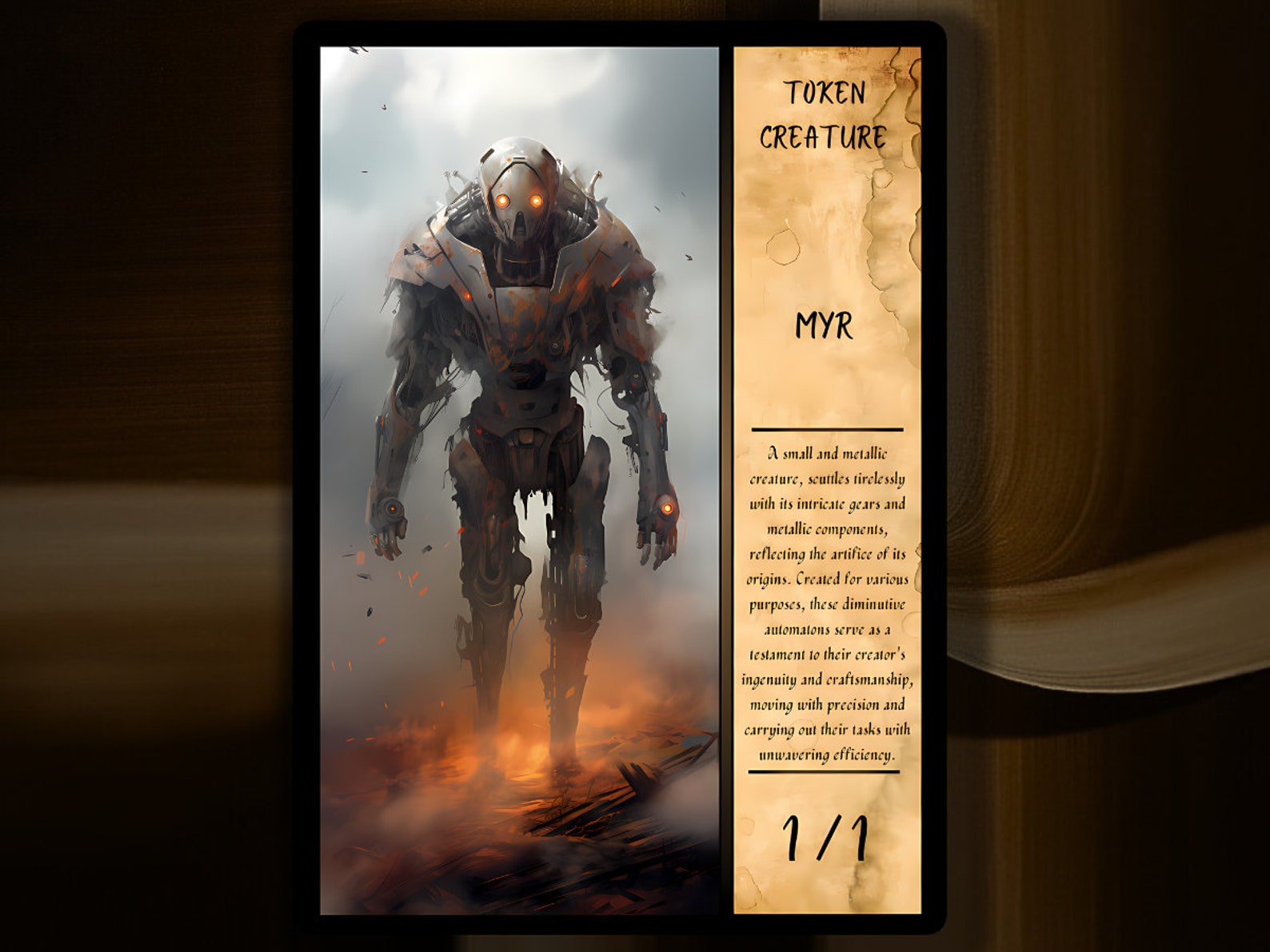 Myr MTG Token X3 Description - Etsy