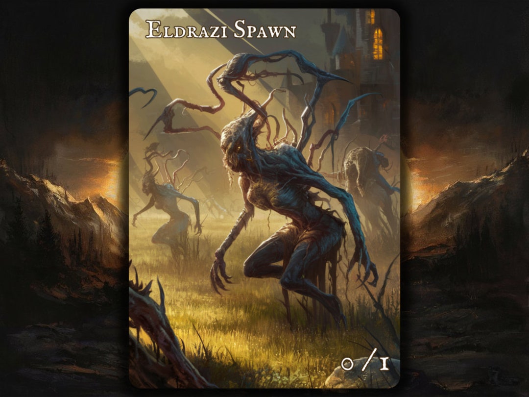 Eldrazi Spawn MTG Token X3 , Painted - Etsy