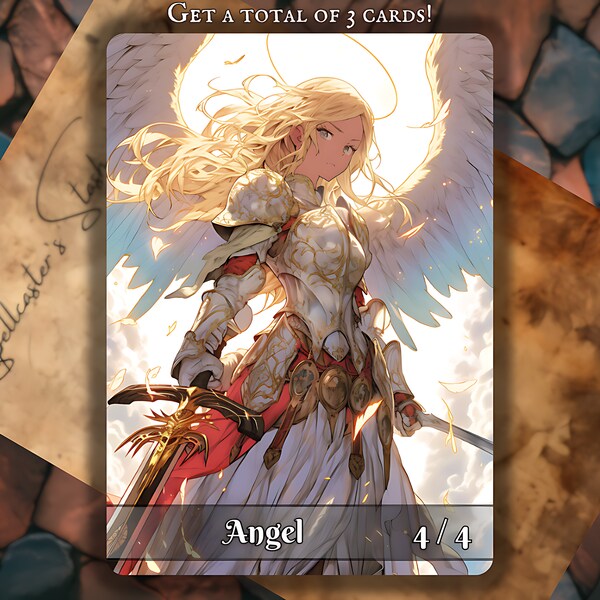 Mtg Anime Angel Tokens - Etsy