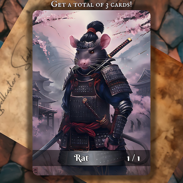 Anime Rat Mtg Card - Etsy