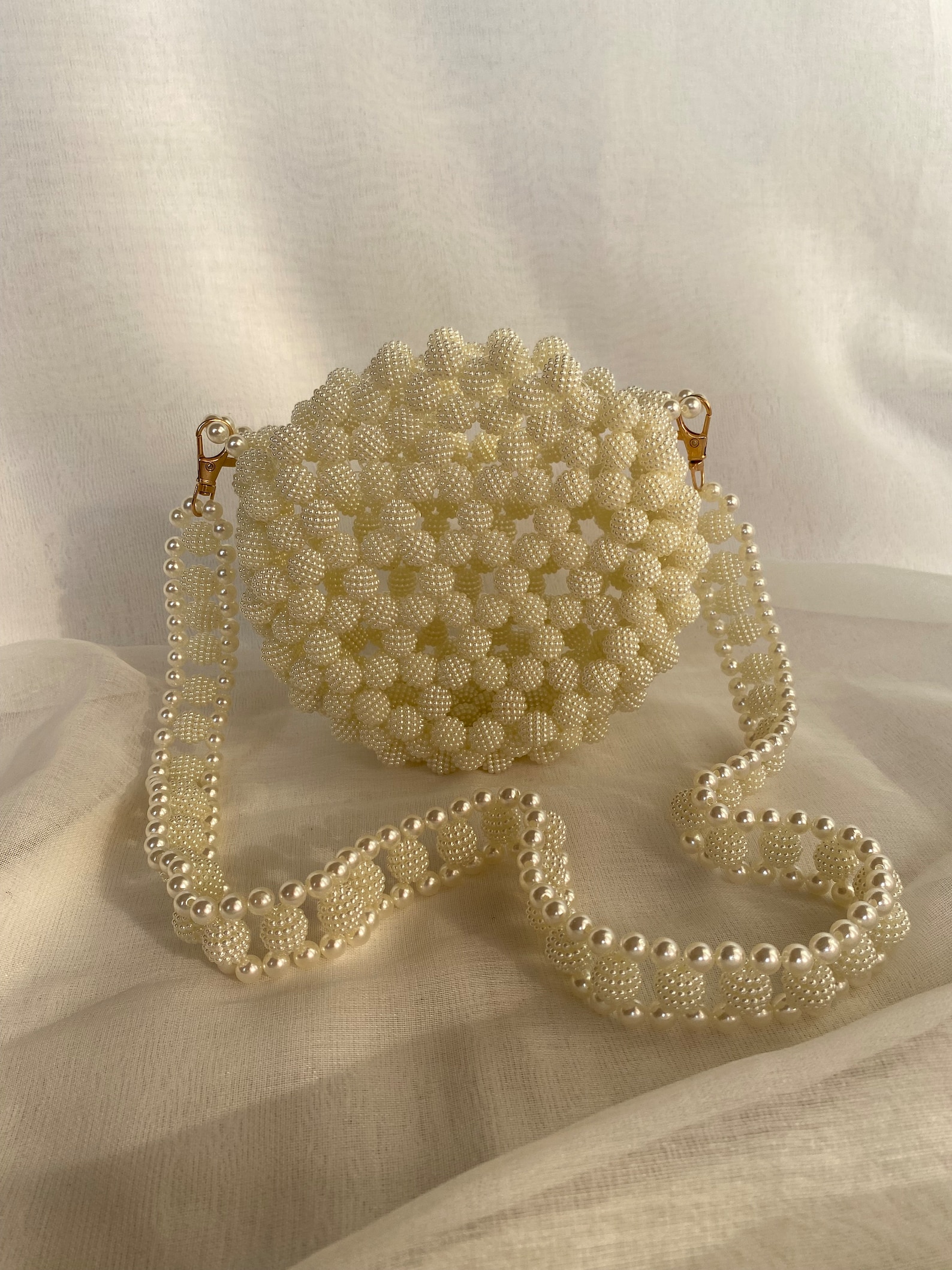 Round Box Bag, Box Beaded Bag, Woman Shoulder Bag, Round Beaded Bag ...