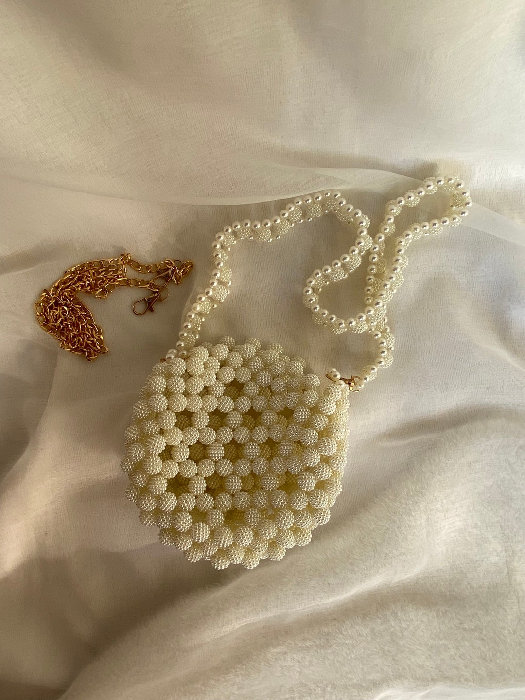 Round Box Bag, Box Beaded Bag, Woman Shoulder Bag, Round Beaded Bag ...