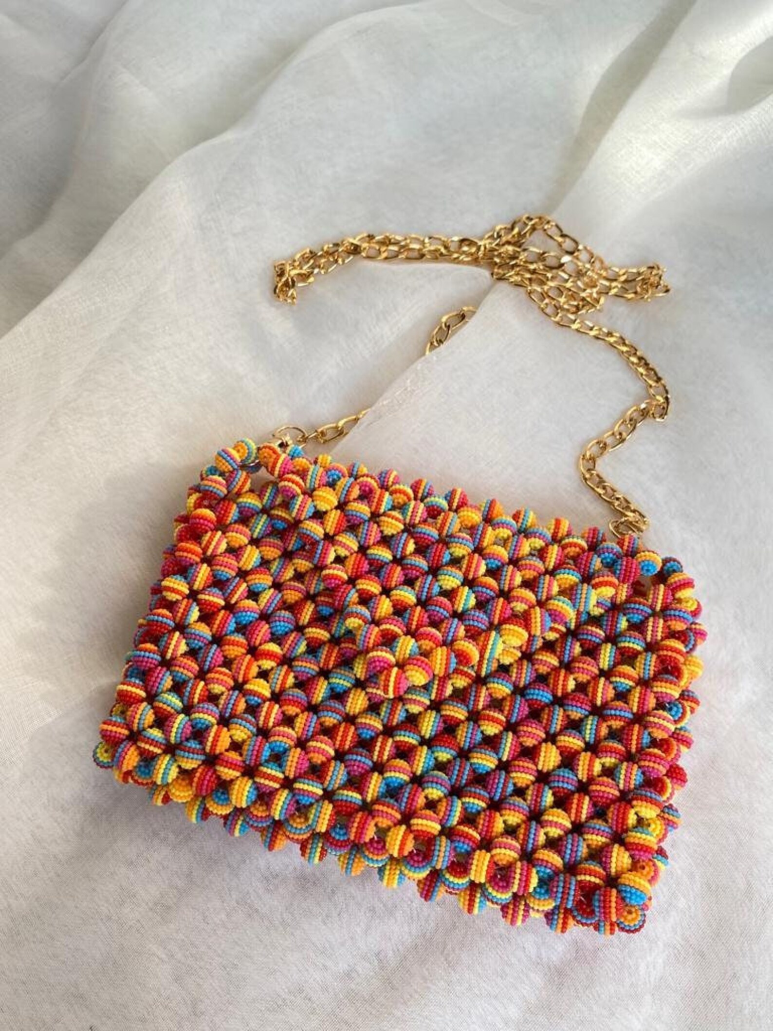 Rainbow Handbag, Colorful Bag, Crossbody Bag, Envelope Handbag, Renkli ...