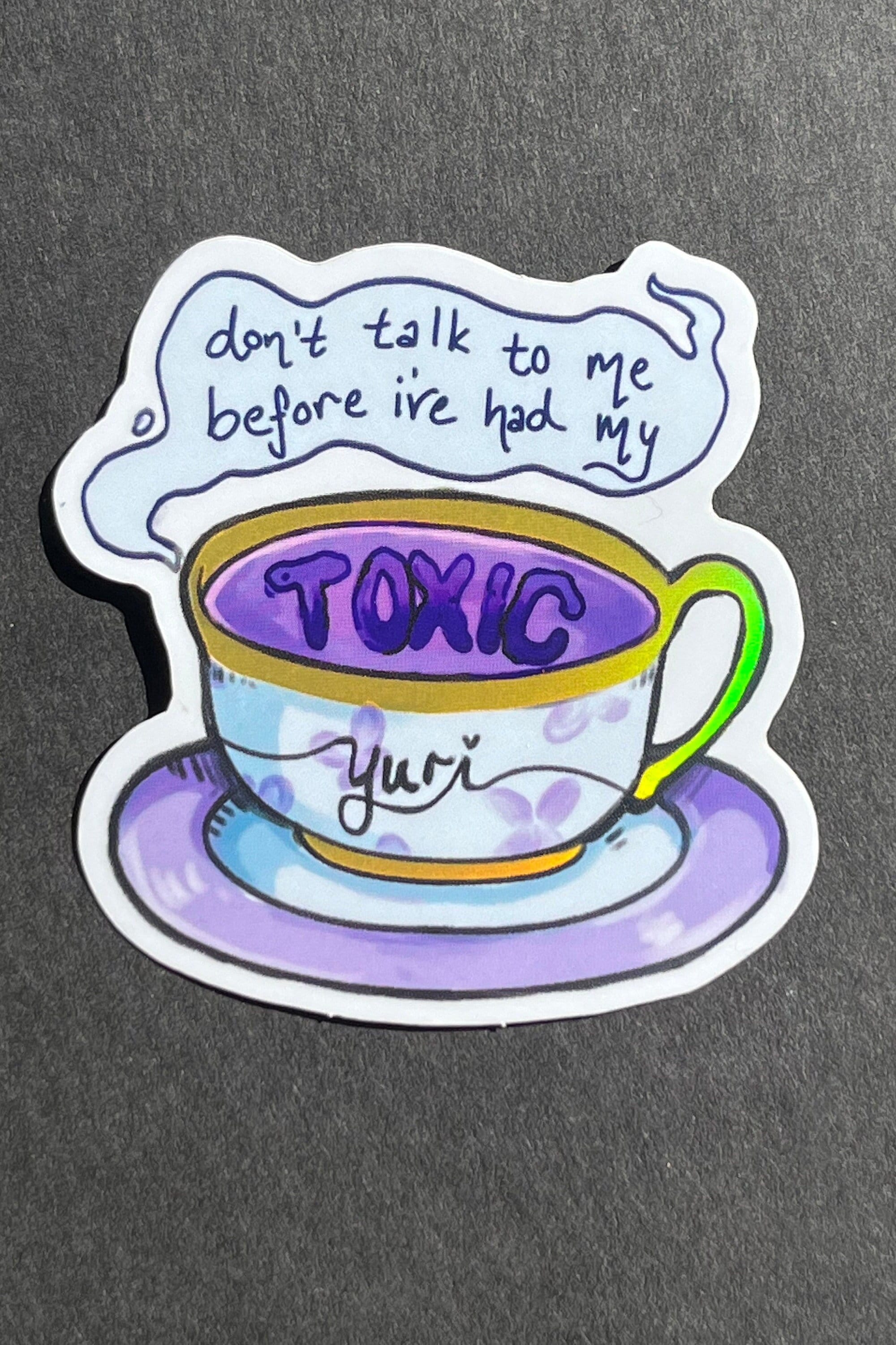 TOXIC YURI Wlw / Sapphic / Lesbian Anime Fandom Sticker Vinyl Sticker ...