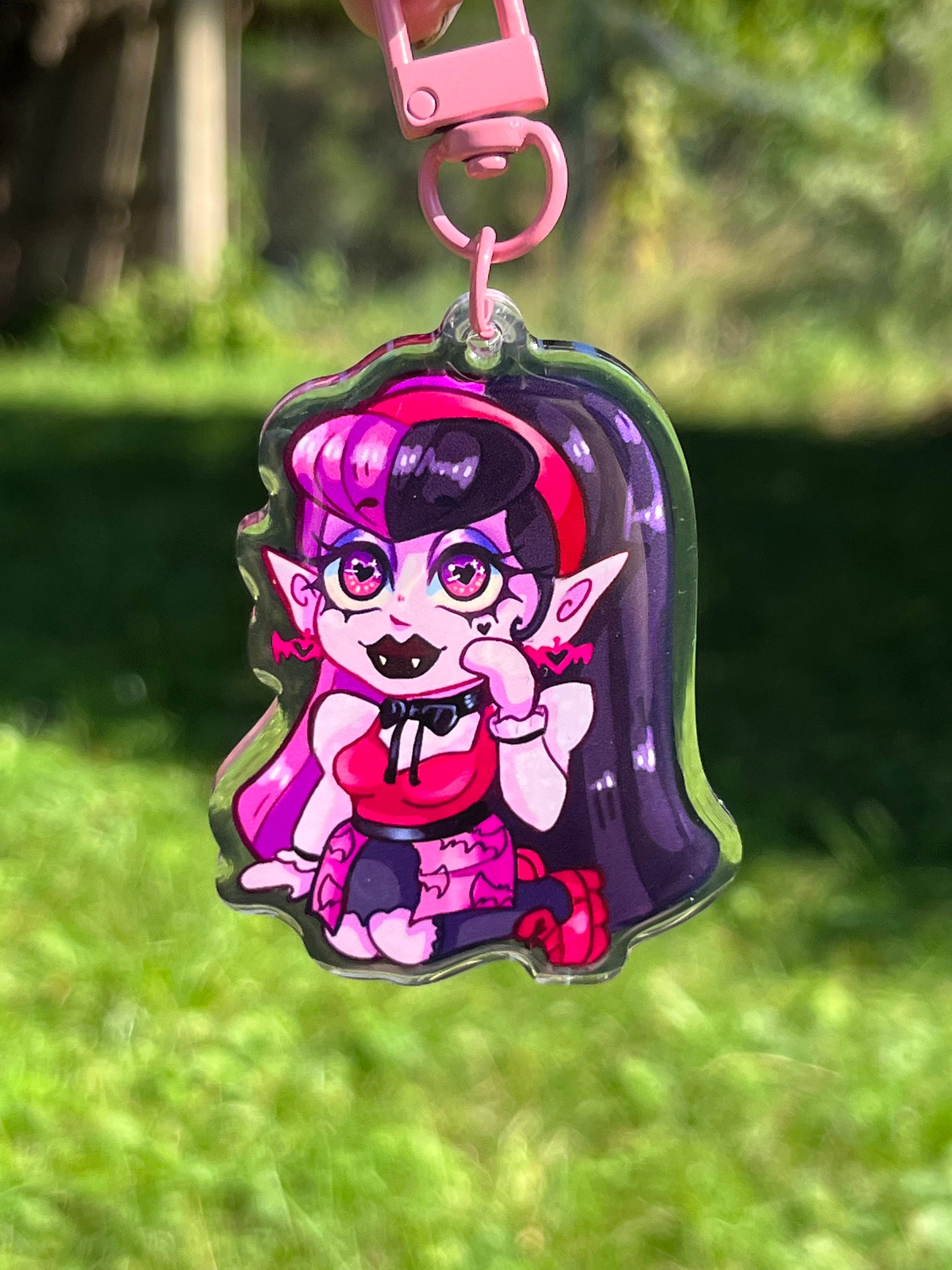 Monster Ghoul Daughter Of Dracula Inspired Acrylic Keychain Etsy