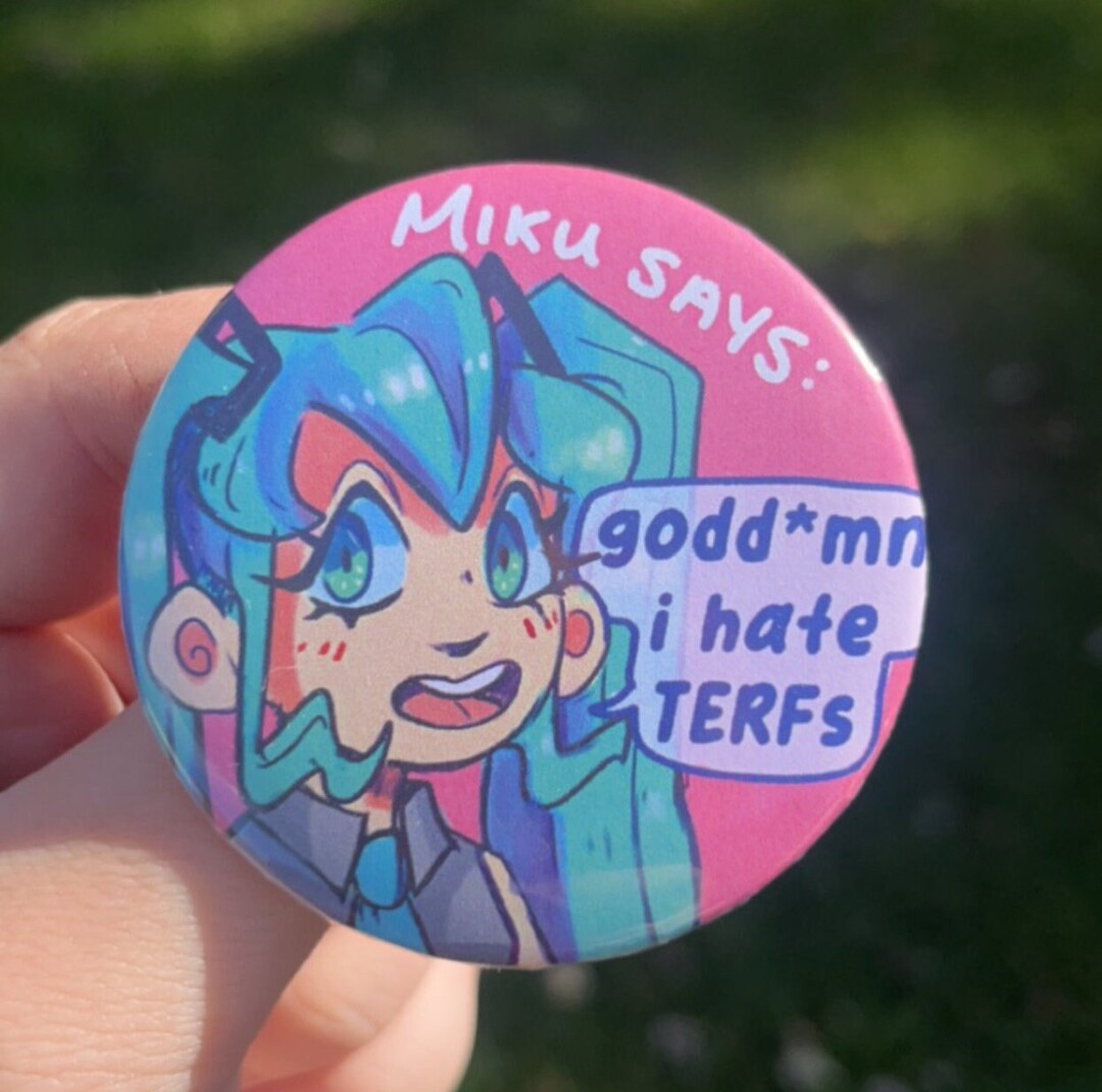 MIKU SAYS F TRFS Pinback Button 2.5 in Hatsune Miku - Etsy