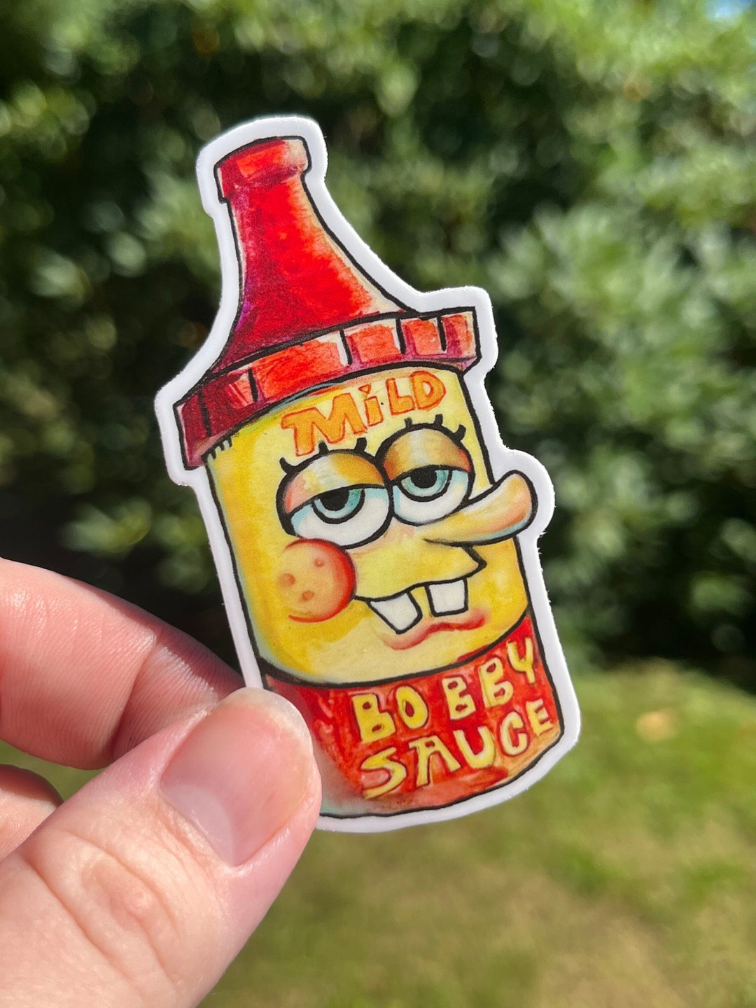 MILD BOBBY SAUCE Cartoon Vinyl Sticker - Etsy