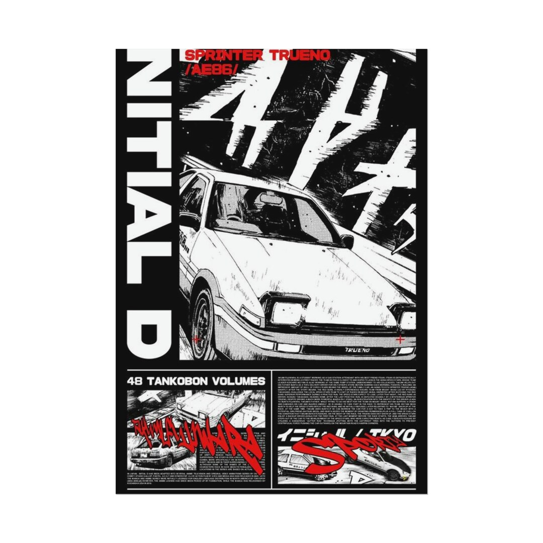 Initial D Aesthetic Poster - Etsy