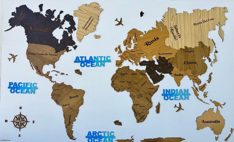 World Map Laser Cut Download - Etsy