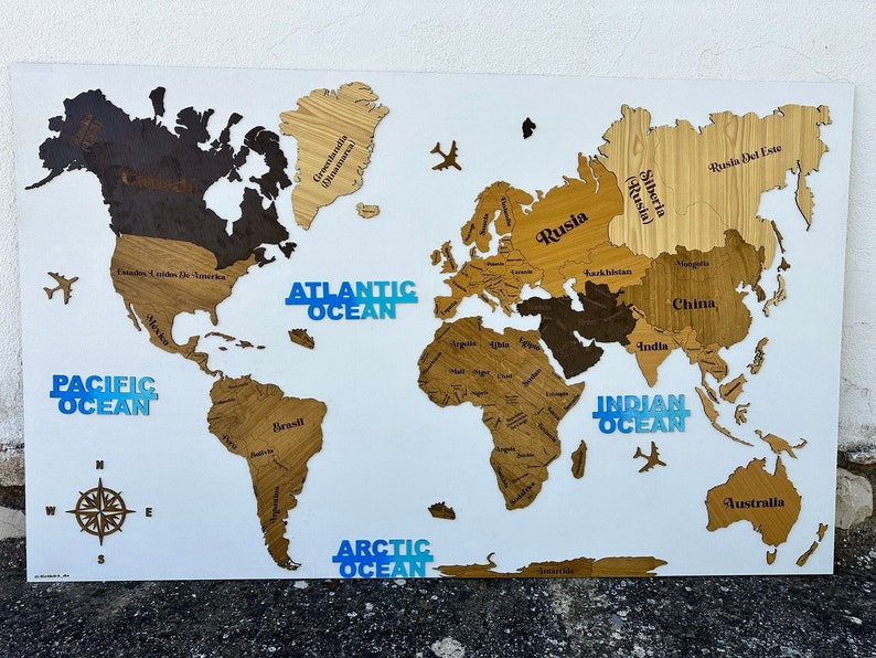 World Map Laser Cut Download - Etsy