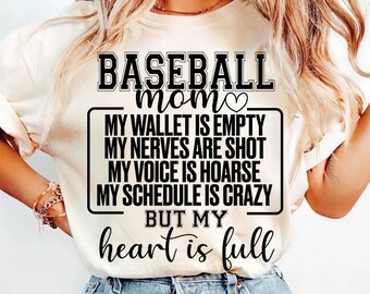 Custom Baseball Name Svg, Funny Baseball Mom Svg, Sports Mom Svg ...