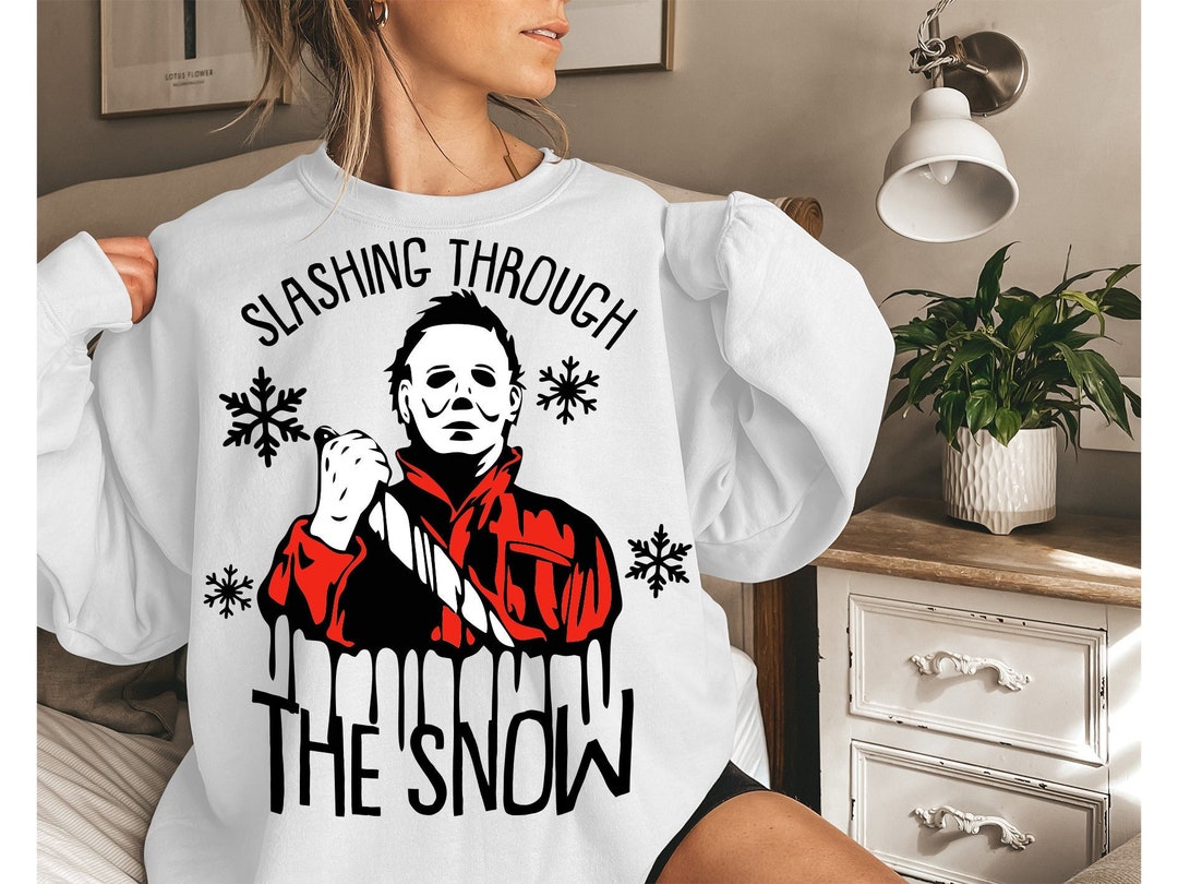 Slashing Through the Snow Png Svg, Horror Christmas Svg, Cricut, Png ...