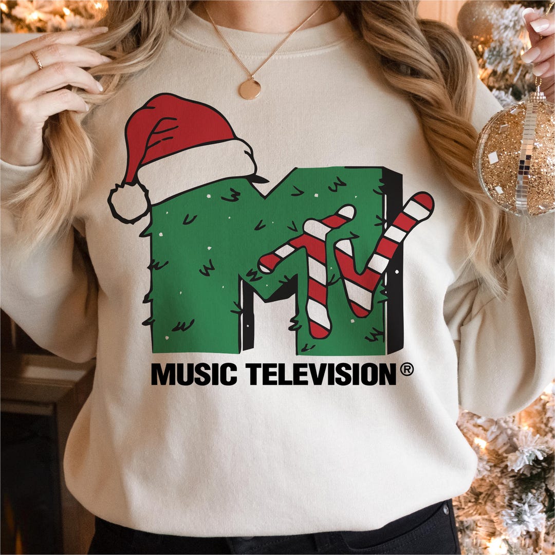 Mtv Christmas SVG PNG, Retro Christmas Svg, Cut Files, Digital Vector ...