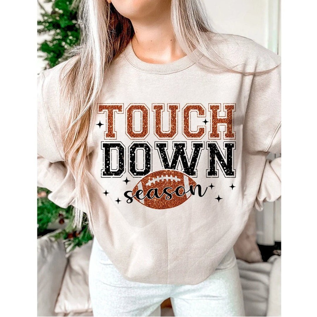 Touchdown Season Glitter Png, Glitter Football Png, Football Mom Png ...