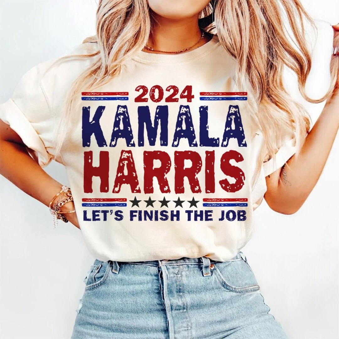 Kamala Harris Let's Finish the Job Png Svg , Kamala Harris President ...