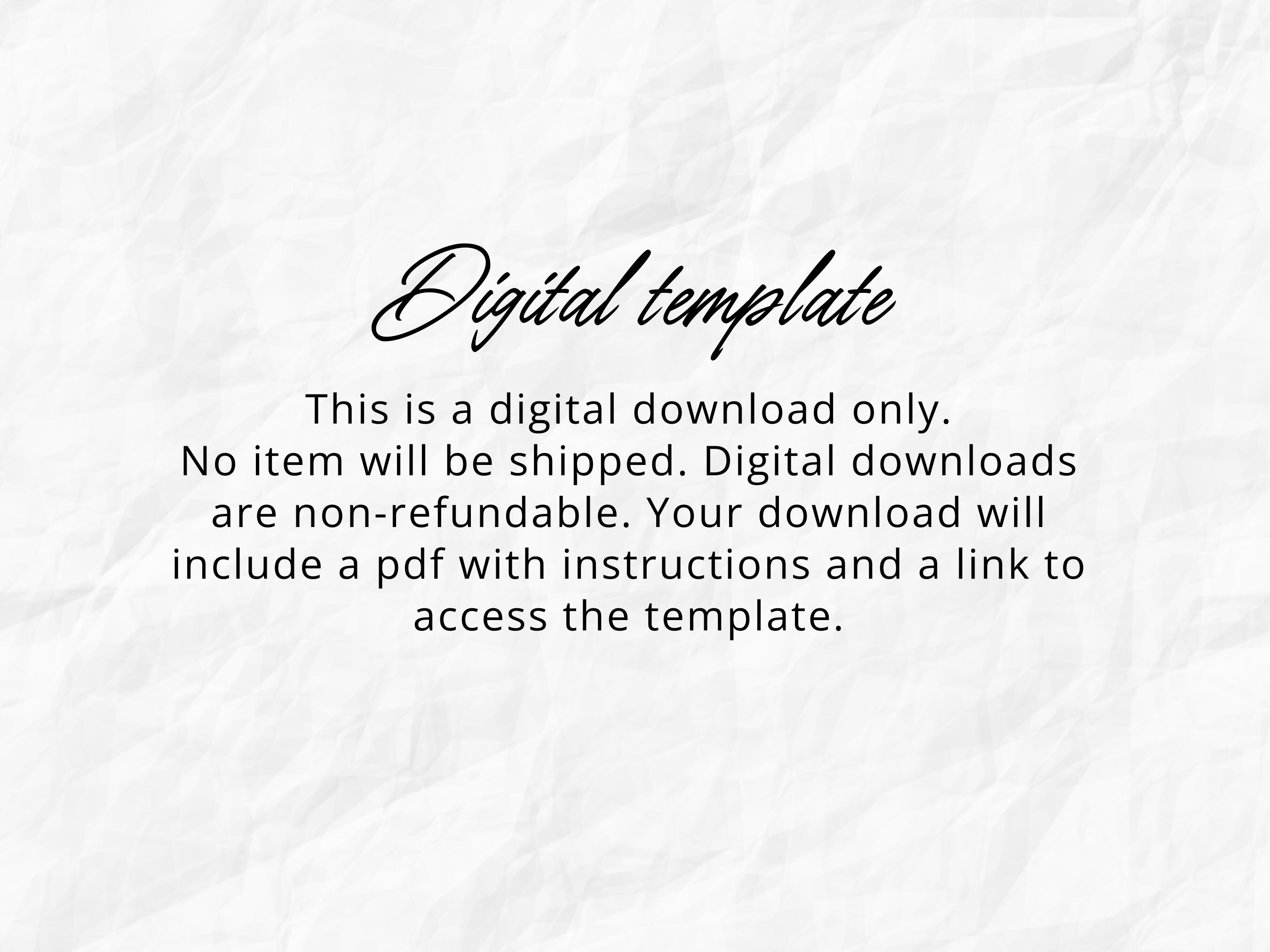 Printable Name Card Template I Diy Badge Label I Badge I Editable in ...