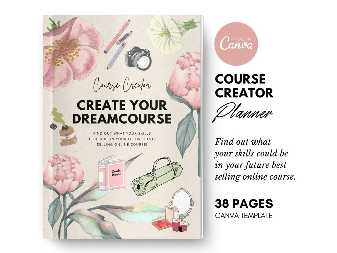 Course Creator Canva Template | Editable in Canva | Course Creation ...