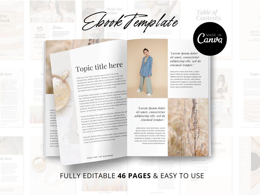 Ebook Template I Canva Template Journal Printable I Coaching Templates ...