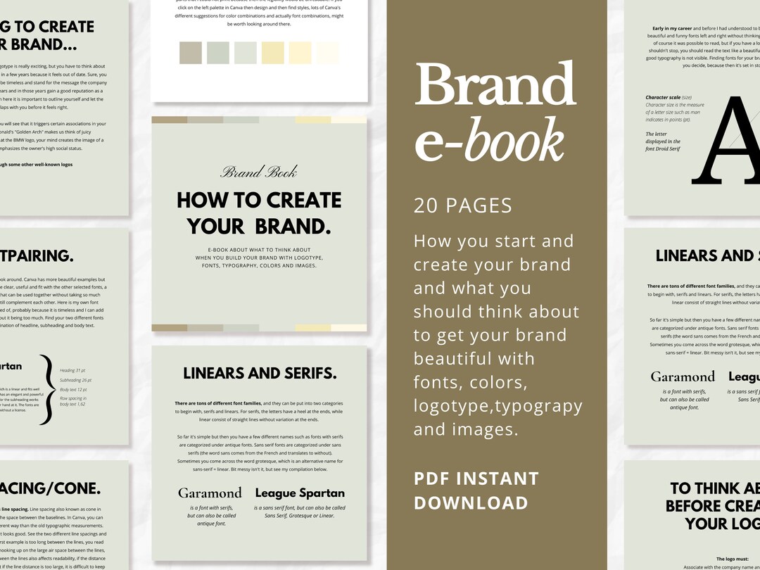 How to Create Your Brand I Brand Book I Small Business I Graphic Design ...