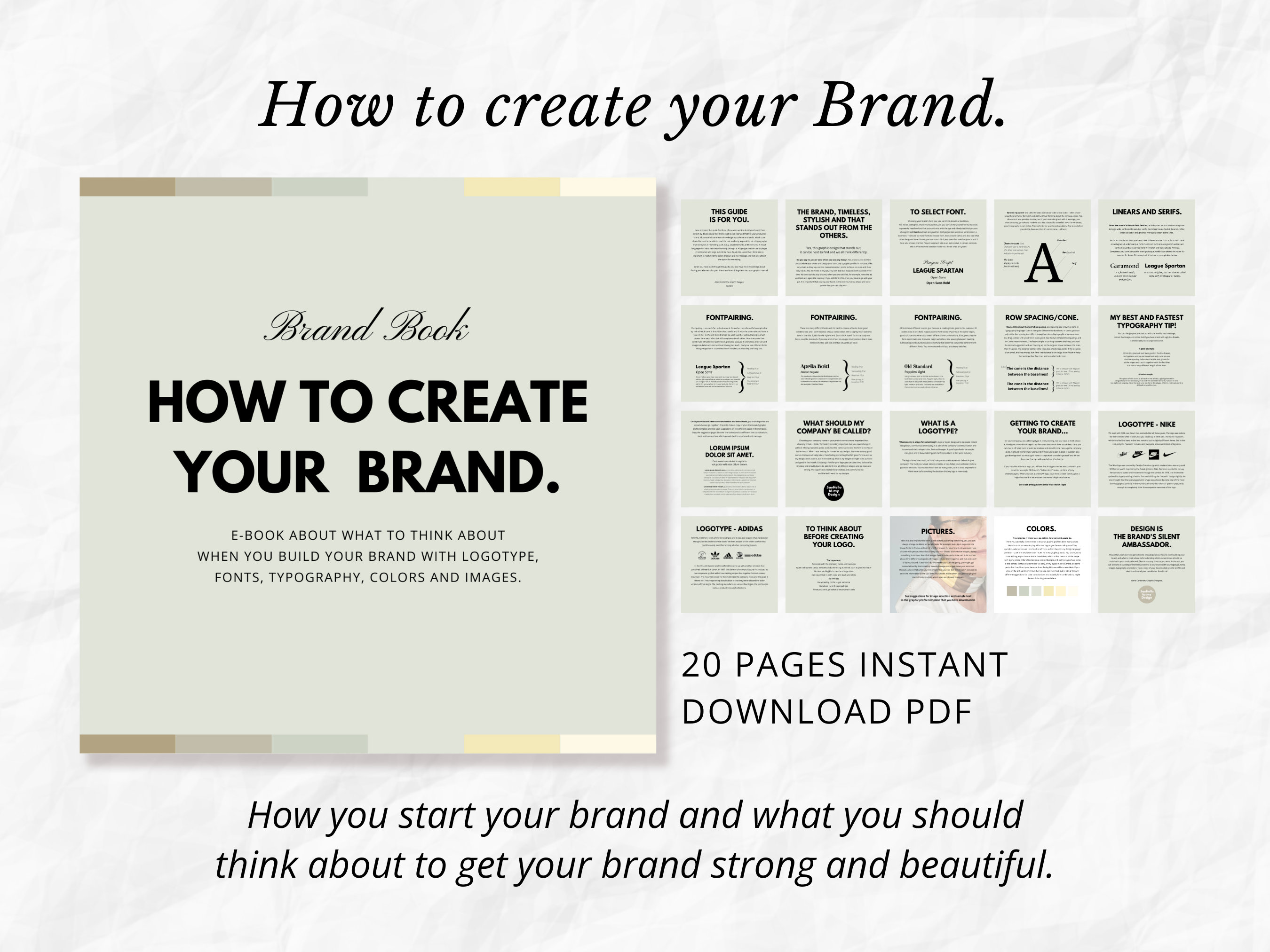 How to Create Your Brand I Brand Book I Small Business I Graphic Design ...